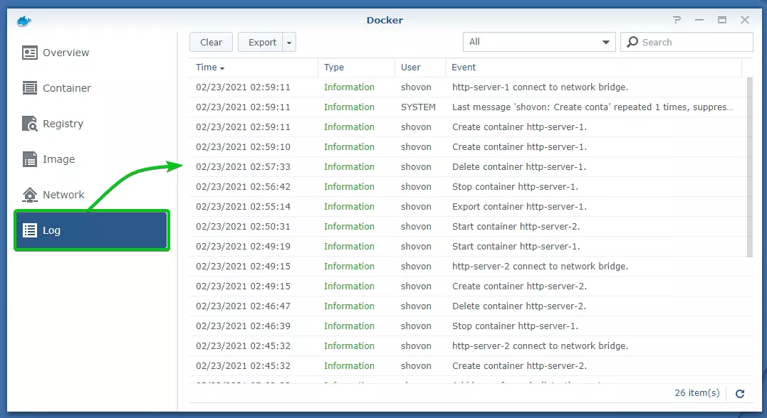 Synology NAS இல் இயங்கும் டோக்கர் கொள்கலன்கள் 2869_145