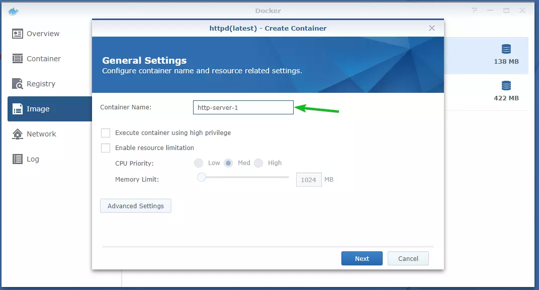 Synology NAS இல் இயங்கும் டோக்கர் கொள்கலன்கள் 2869_49