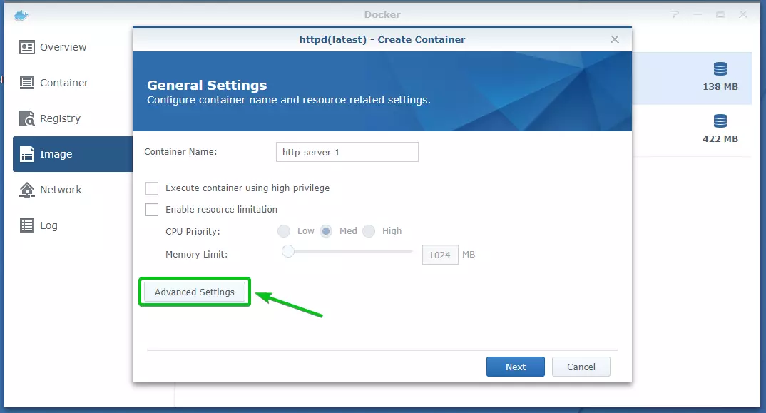 Synology NAS இல் இயங்கும் டோக்கர் கொள்கலன்கள் 2869_52