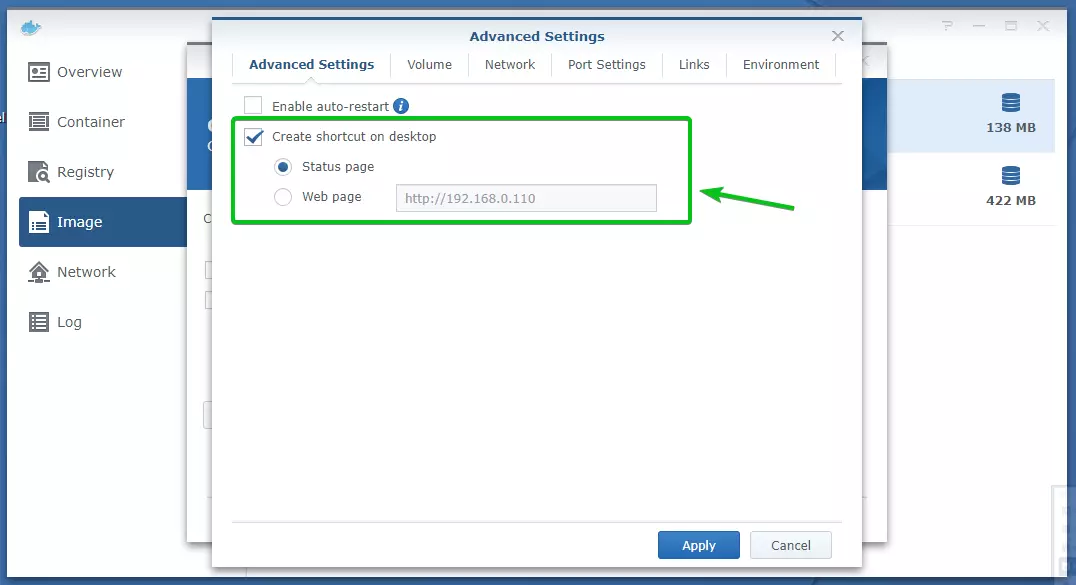 Synology NAS இல் இயங்கும் டோக்கர் கொள்கலன்கள் 2869_54