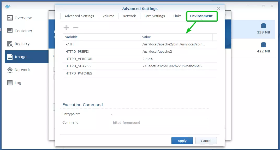 Synology NAS இல் இயங்கும் டோக்கர் கொள்கலன்கள் 2869_73