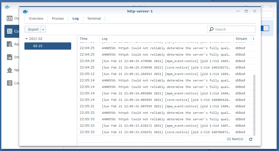 I-Running Docker Containers ku-Synology NAS 2869_93