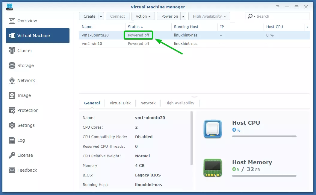 Nola konfiguratu birtualizazioa Synology NAS-en? 2871_170