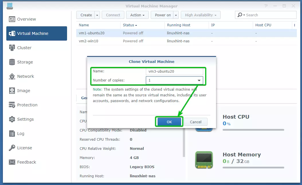 Jinsi ya kusanidi Virtualization kwenye Synology NAS? 2871_172