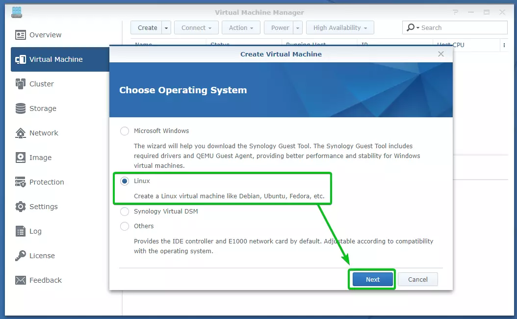 Jinsi ya kusanidi Virtualization kwenye Synology NAS? 2871_25