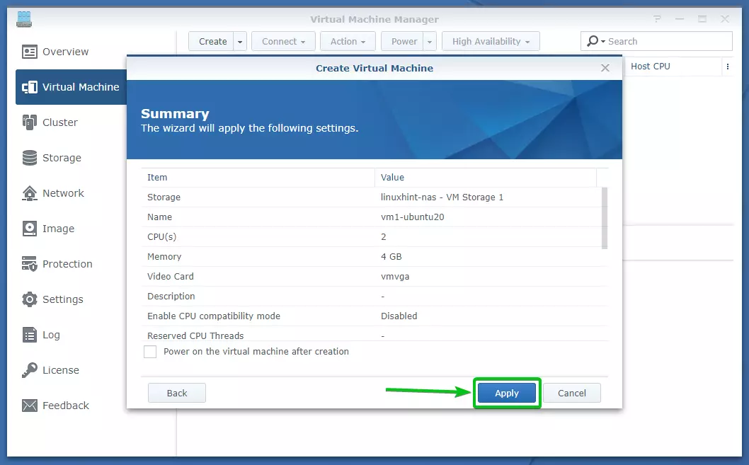 Nigute washyiraho Virtualisation kuri Synology NAS? 2871_36