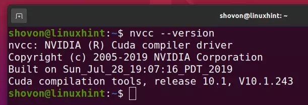 Ubuntu 20.04 LTS මත CUDA ස්ථාපනය කරන්නේ කෙසේද? 2872_18