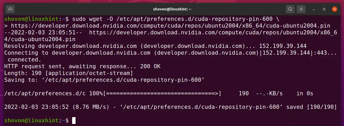 A CUDA telepítése Ubuntu 20.04 LTS-re 2872_22