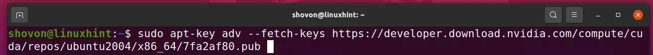 Како да инсталирате CUDA на Ubuntu 20.04 LTS 2872_23