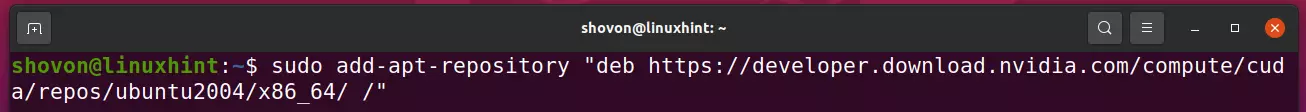 په اوبنټو 20.04 LTS کې CUDA څنګه نصب کړئ 2872_25