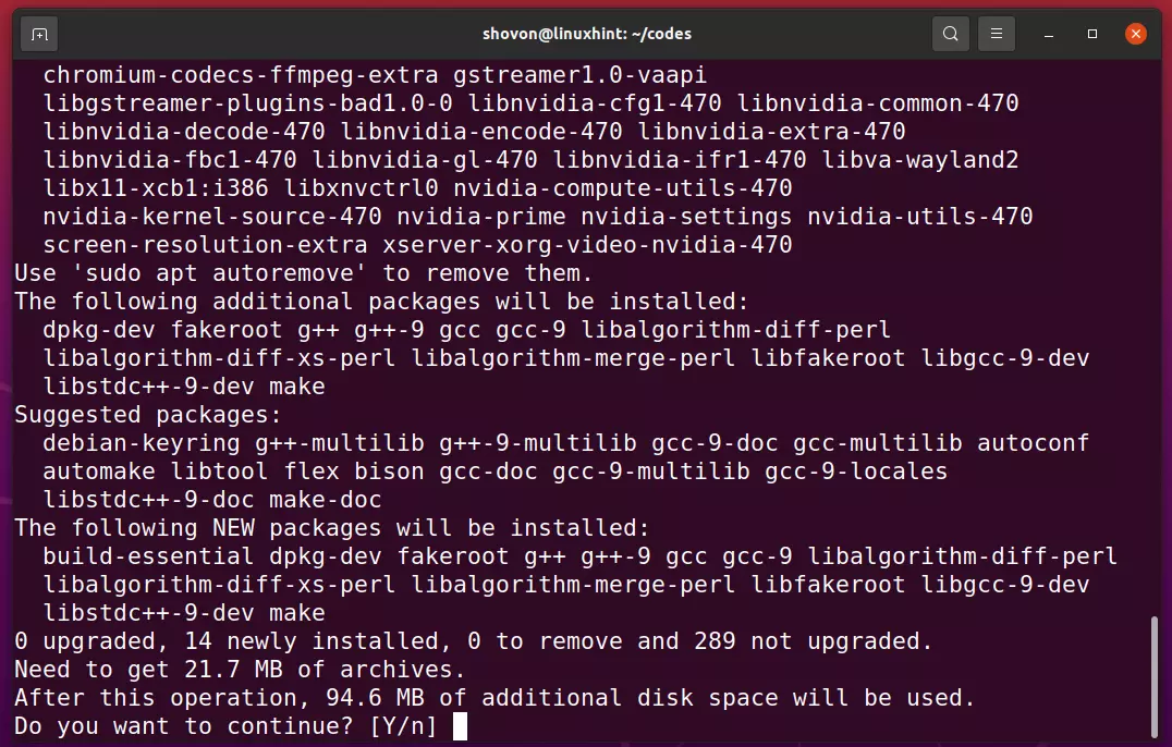 Ubuntu 20.04 LTS මත CUDA ස්ථාපනය කරන්නේ කෙසේද? 2872_8