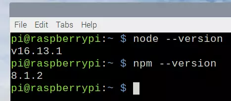 Տեղադրեք Node.js-ը Raspberry Pi 4-ում 2873_14