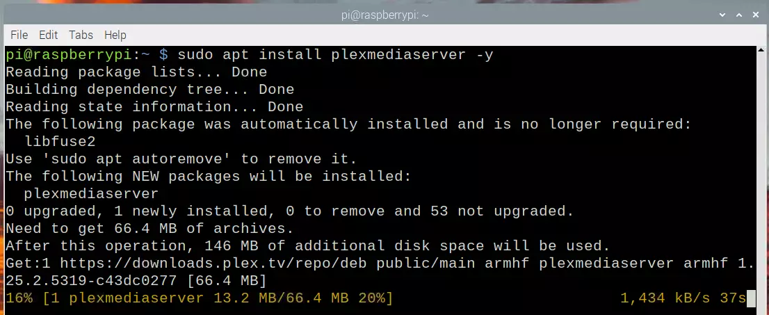 Instaloni Plex në Raspberry Pi 4 2874_11
