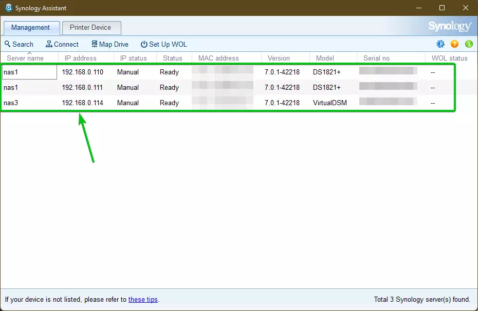 Ahoana no ahitako ny Synology NAS ao amin'ny tambajotrako? 2877_3