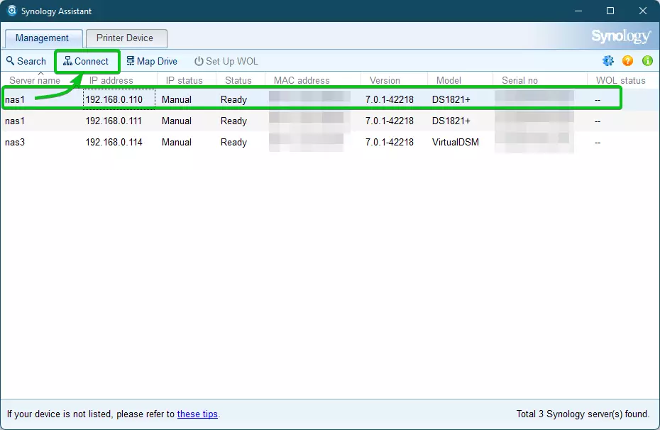 Ahoana no ahitako ny Synology NAS ao amin'ny tambajotrako? 2877_4