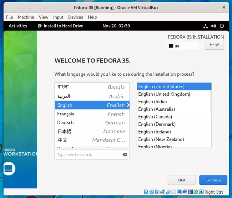 Como instalar Fedora Workstation 35 en VirtualBox 2878_43