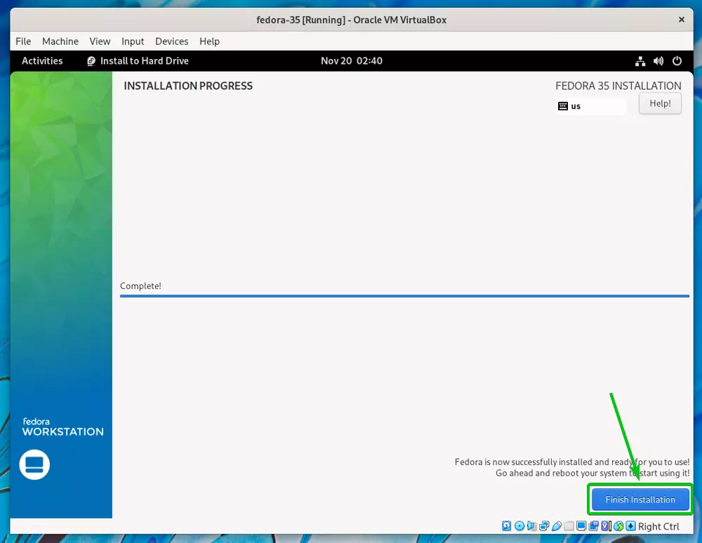 Como instalar Fedora Workstation 35 en VirtualBox 2878_52