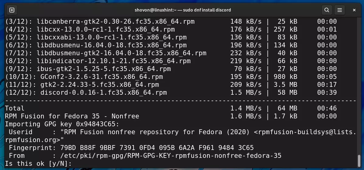 Kif Tinstalla Discord fuq Fedora 35 2881_12