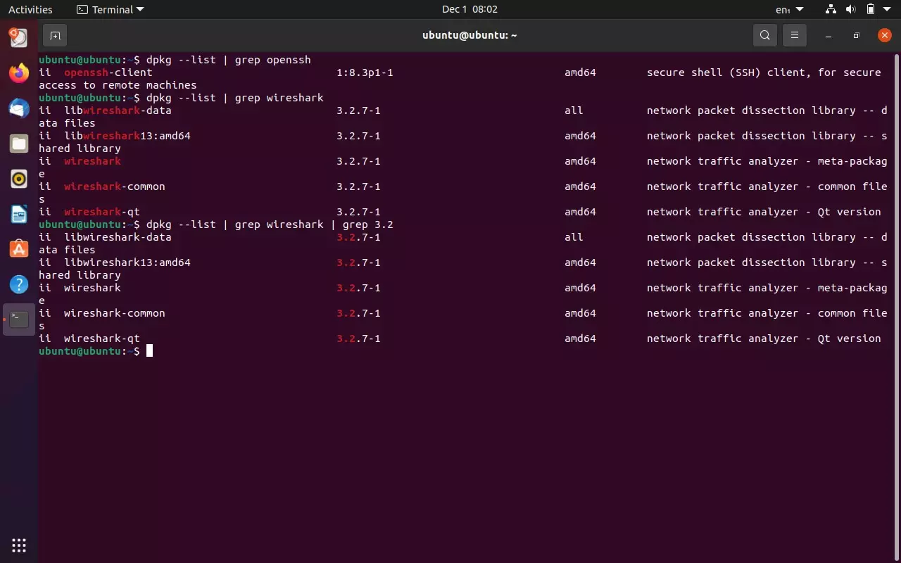 Hanki luettelo asennetuista paketeista Ubuntu 20.10 2884_5