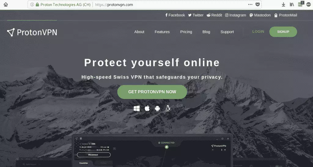 VPN ya Ubora wa Bure kwenye Debian na ProtonVPN 2891_1