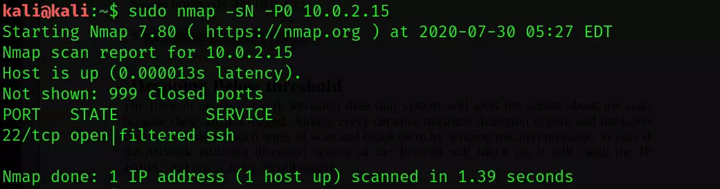 Nmap سان اسٽيلٿ اسڪين کي انجام ڏيڻ 2903_4