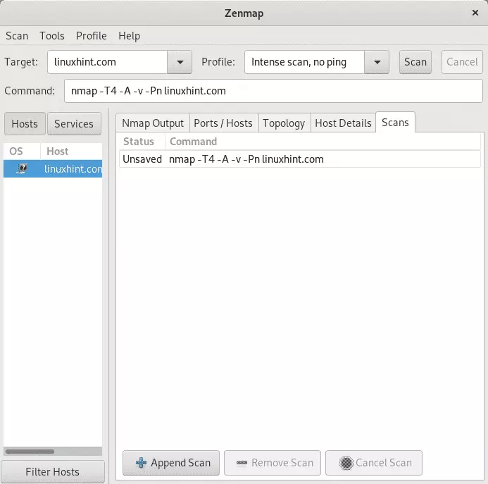 Installéiere a benotzen Zenmap (Nmap GUI) op Ubuntu an Debian 2910_18