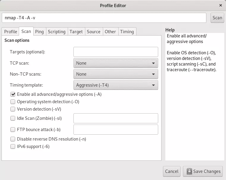 Inštalácia a používanie Zenmap (GUI Nmap) na Ubuntu a Debiane 2910_5