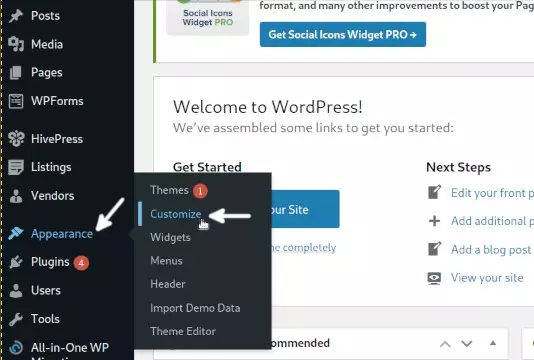 Bagaimana cara menambahkan ikon media sosial ke WordPress 2925_4