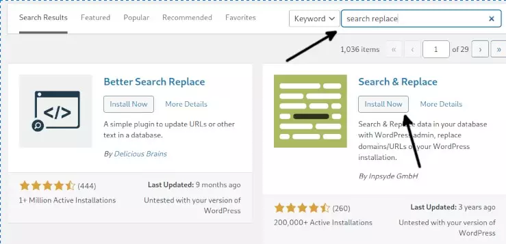 Как сделать поиск и замену в WordPress 2926_2