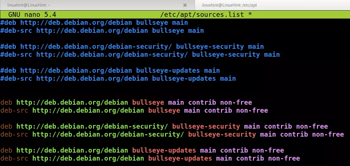 Kā iespējot bezmaksas pakotnes Debian 11 2942_3