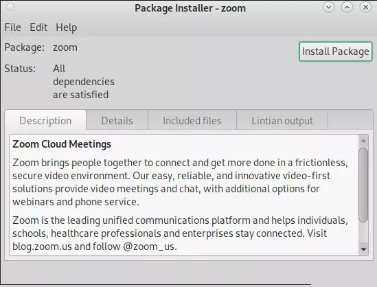 Ինչպես տեղադրել Zoom-ը Debian 11-ում 2949_3