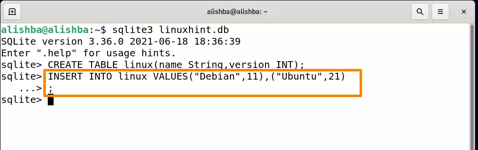 Come installare SQLite su Debian 11 2959_18