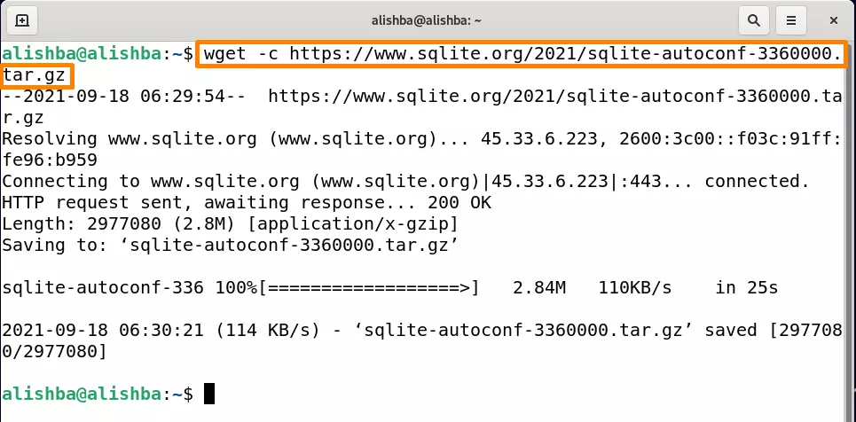 Sida loogu rakibo SQLite Debian 11 2959_6