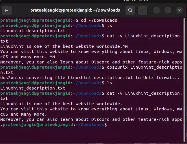 Cum să utilizați comanda Dos2unix în Linux 29_3