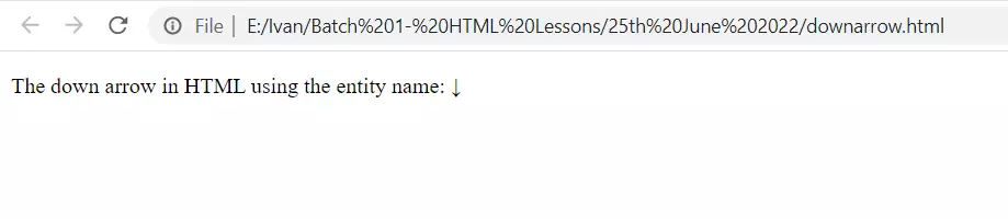 HTML Symbol Code Down Arrow 3039_4