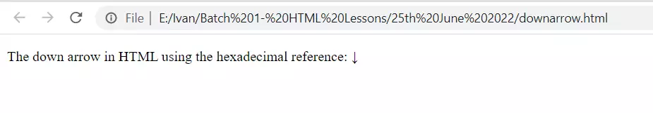 HTML Symbol Code Down Arrow 3039_6