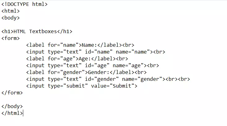 HTML-skjema tekstboks 3047_4