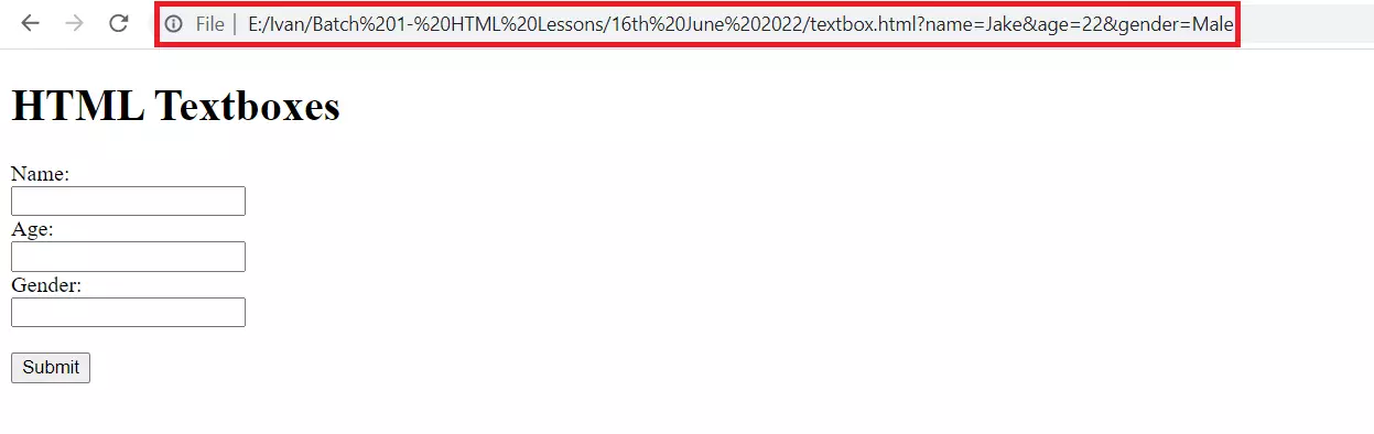 Kutia e tekstit e formularit HTML 3047_7