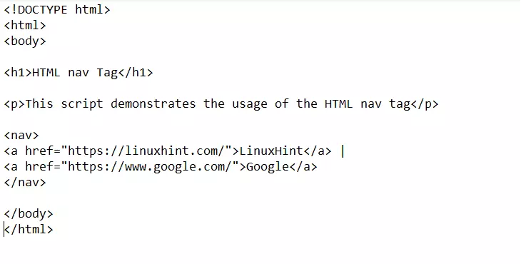 HTML Nav-tagg 3049_1