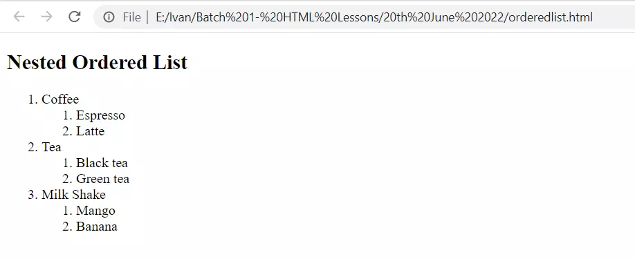 HTML માં ઓર્ડર કરેલ યાદીઓ 3071_8