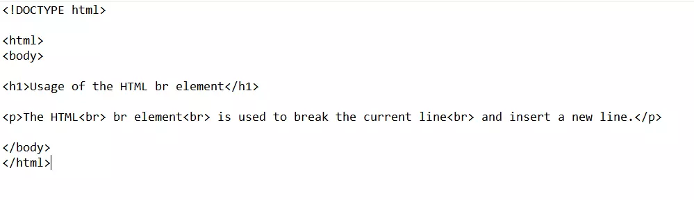 HTML br ಟ್ಯಾಗ್ 3072_1