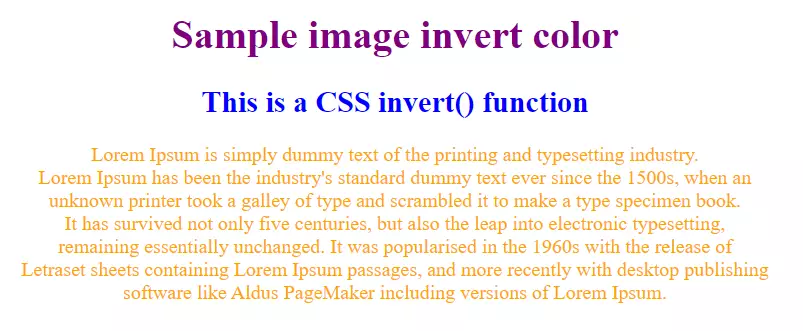 CSS Инвертиране на цвета 3083_1