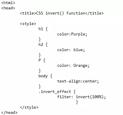 CSS Invert Color 3083_3