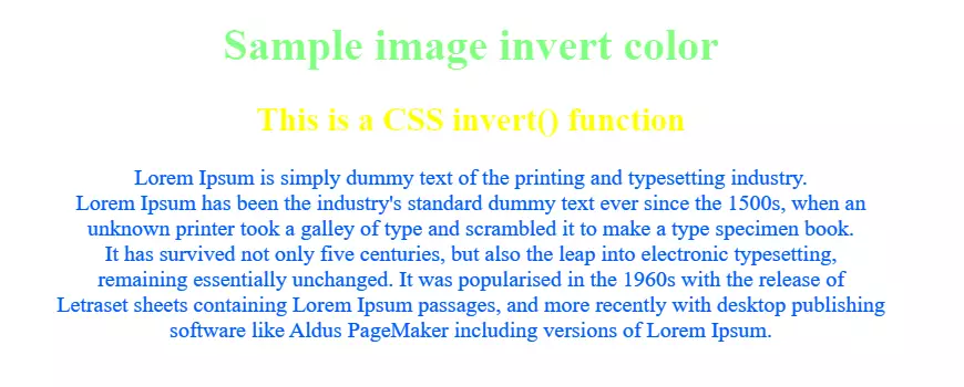 CSS Invert Color 3083_4