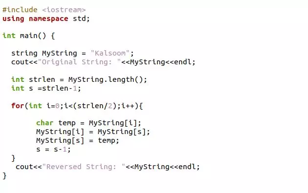 Wörter in einem String mit C++ umkehren 3101_3