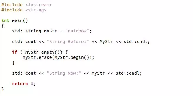 Keluarkan Aksara Pertama Dari String dalam C++ 3105_5