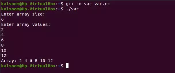 Erro iso C++ proíbe matriz de comprimento variável 3109_2