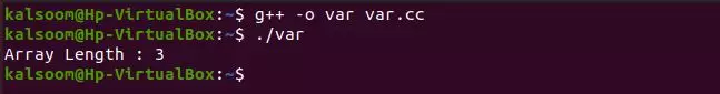 Fout iso C++ verbied Variable Length Array 3109_6