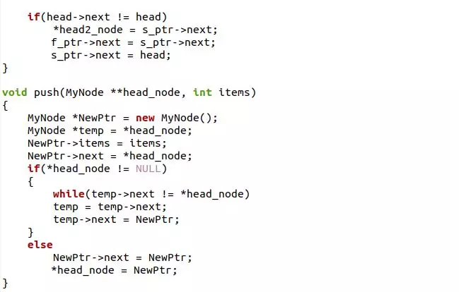 Akojọ ti sopọ mọ iyipo ni C ++ 3119_5