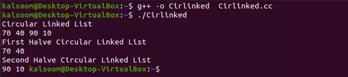 รายการที่เชื่อมโยงแบบวงกลมใน C++ 3119_8